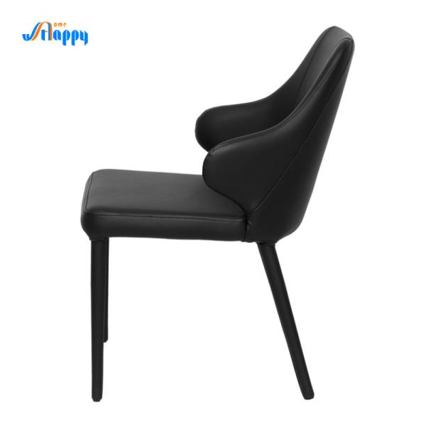 Quality High Back Real Leather Modern Dining Room Chairs Heat Resistant Dc-7525 for sale