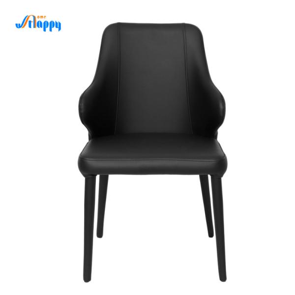Quality High Back Real Leather Modern Dining Room Chairs Heat Resistant Dc-7525 for sale
