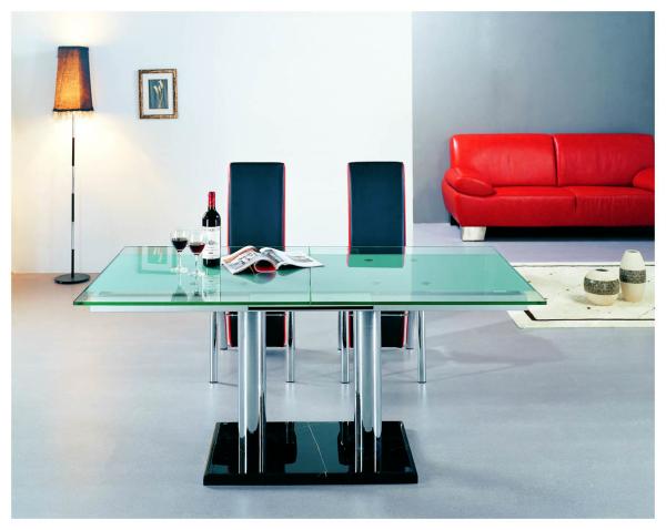 Quality 2m Modern Lifestyle Extendable Dining Table DT-809 Wear Resistant With Iron for sale