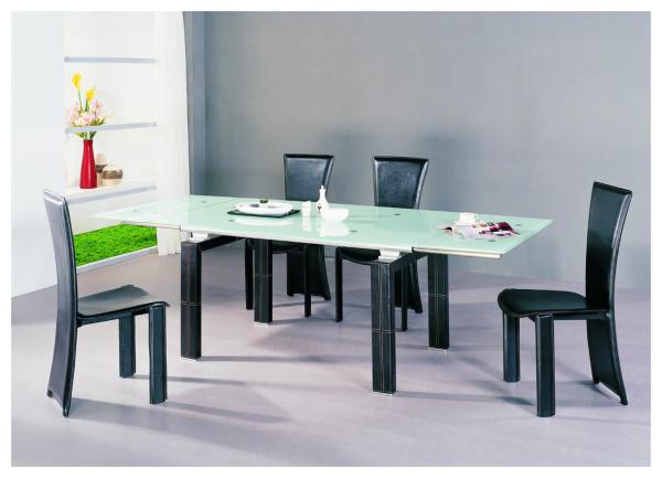 Quality Contemporary 90cm Width White Extendable Dining Table DT-887 For Home Use for sale