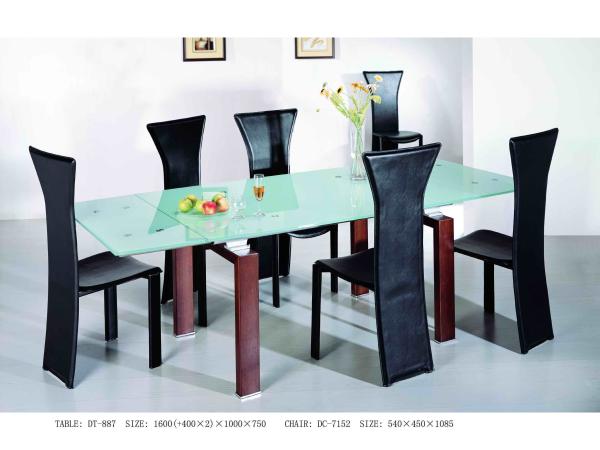 Quality Contemporary 90cm Width White Extendable Dining Table DT-887 For Home Use for sale