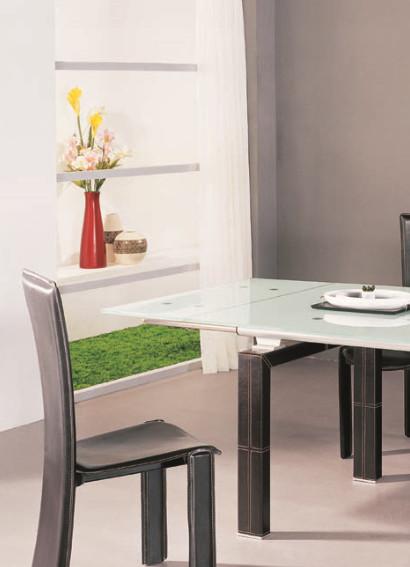Quality Contemporary 90cm Width White Extendable Dining Table DT-887 For Home Use for sale