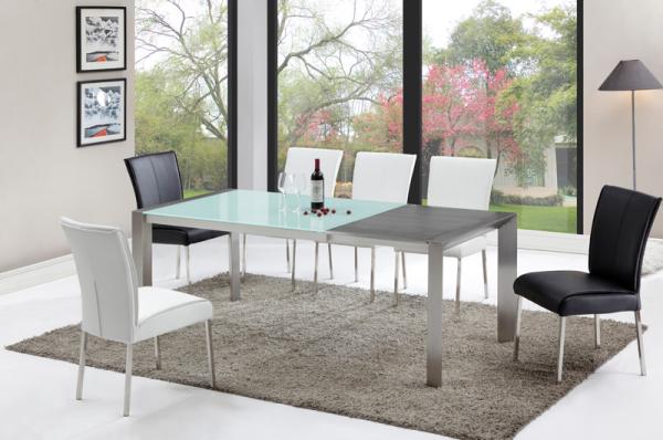 Quality Modern Design White Expandable Dining Room Table DT-980 With 2m Length for sale