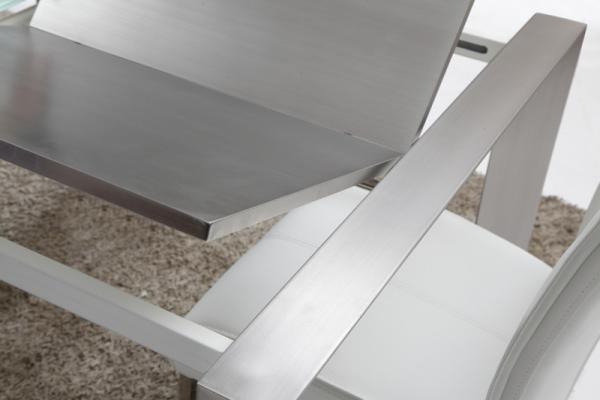 Quality Modern Design White Expandable Dining Room Table DT-980 With 2m Length for sale