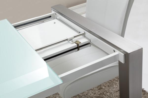 Quality Modern Design White Expandable Dining Room Table DT-980 With 2m Length for sale
