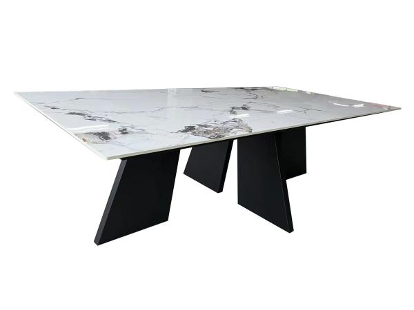 Quality 3000mm Contemporary Ceramic Top Dining Table DT-1029 Customized Knock Down Furniture for sale