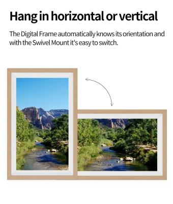 China Custom Digital Picture Frame For Photos Music Images 2K FHD Display for sale