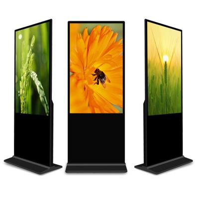 China Android 32 43 55 65'' Floor Standing Touch Screen Kiosk Indoor Outdoor for sale