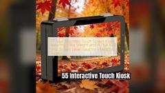 55 Inch Touch Screen Kiosk Interactive Display
