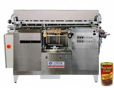 Cina Hot Selling Food Metal Box Full Automatic Tin Paper Labels Labeling Machine in vendita