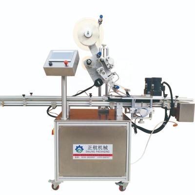 Cina Automatic Food Top Labeling Machine With Flat /Adhesive Flat Surface Label Applicator Machine in vendita