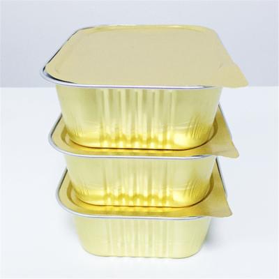 China 220ml / 300ml square aluminum foil sealed box for sale