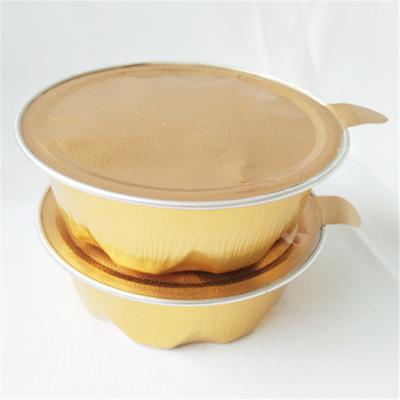 China 100ml / 125ml / 170ml round aluminum foil sealed box for sale