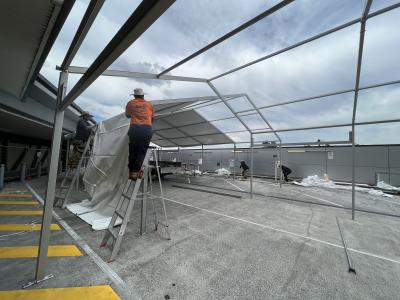 Cina Tenda di stoccaggio industriale per impianti di produzione in vendita