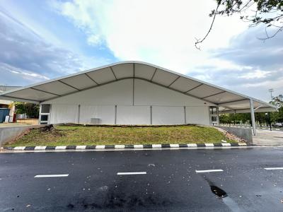 China Social Outdoor Gathering Tents Arcum Commercial Event Tents With Modern Curved Design for sale