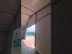 Duurzame sport tent voor training en strategie kamers aan het veld