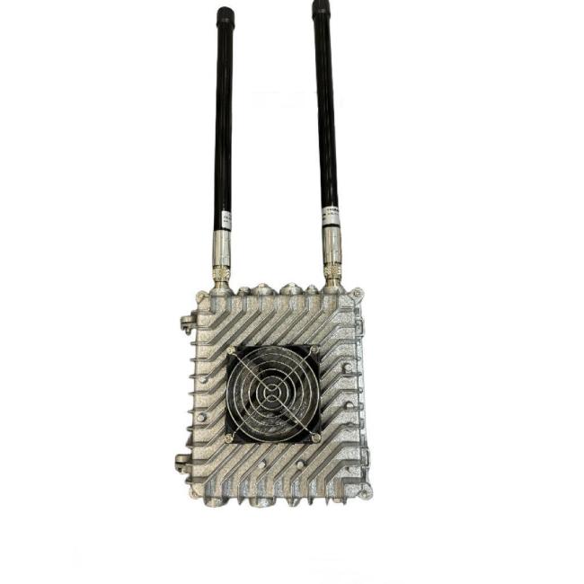 2-Band 900MHz, 5.2GHz 60W Aluminum Enclosures Fpv Killer System Counter Fpv Drones with Cooling Fan Against Drones