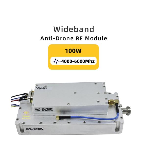 Quality 4000-6000mhz Anti Drone Lora Module Counter Fpv Module 300-6000mhz 100W anti drone system anti fpv 250-400mhz 50W 100-1100mhz for sale