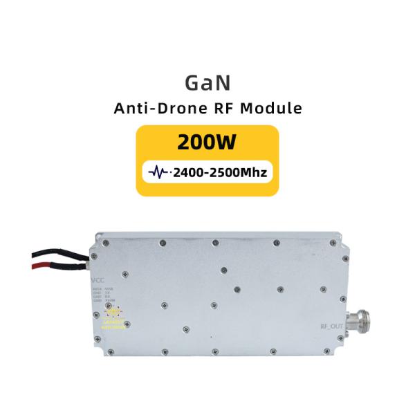 Quality 2400-2500mhz 200W high gain high power GaN Anti-Module for FPV Anti Drone System C-Uas Mavic 3 Autel Fpv Ua Poland RF Module for sale