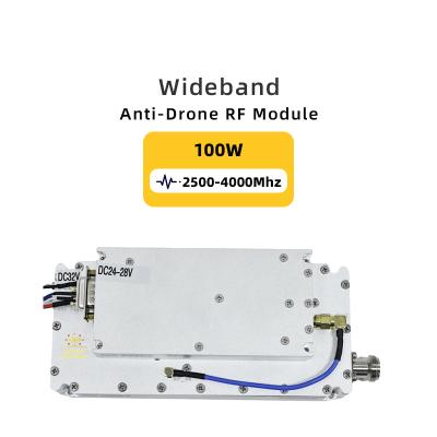 China High Power VCO Anti Drone 100W 2500-4000MHz Signal Generator GAN Module for DJI RF Power Amplifier Drone Defense 42dBm Gain for sale