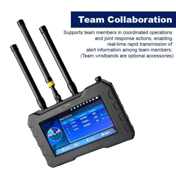 Quality Portable Drone Detector with 70MHz–6.2GHz Full-Band Detection, FPV Live Video Capture, and Real-Time Video Transmission Interception for Drones Professional Alarm Systems for sale