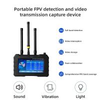 Quality Portable Drone Detector 70MHz-6.2GHz 2km Full Frequency FPV Video Signal Capture for sale
