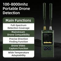 Quality 100-8000MHZ drone detector handheld drone detection 1~3km drone detection for sale
