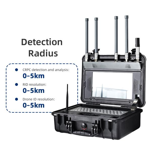 Quality Portable Spectrum Analyzer Drone Detector FPV & Digital UAV Detection with Real-time Video Snapshot 5km RF Signal Finder for Prison & Airport Security for sale
