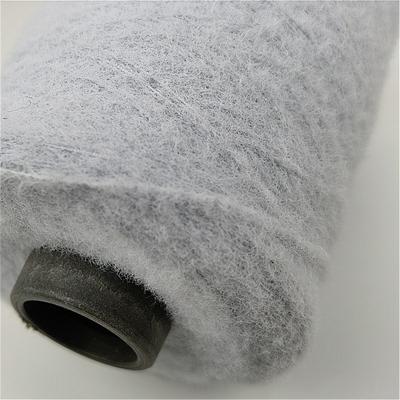 China Stock lot yarn dyed 1/13NM 100% nylon fluffy imitated mink yarn for sale