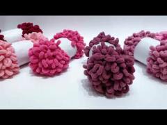 100% Polyester Yarn with Multiple Colors Chunky Finger Loop Yarn for Hand Knitting and Crochet