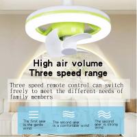China Ceiling Fan E27 Socket Light With Remote Adjustable Smart LED Fan RGB for sale