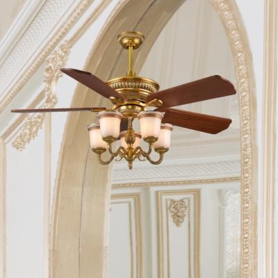 Cina Disegno personalizzato 42 pollici soggiorno ristorante 5 lame di legno Decorative ventilatore del soffitto in vendita
