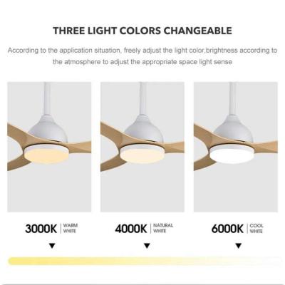 Cina Moderno design 48 pollici sala da soggiorno interno a controllo remoto Led soffitto ventilatore con luce in vendita