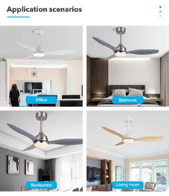 Cina Moderno design 48 pollici sala da soggiorno interno a controllo remoto Led soffitto ventilatore con luce in vendita