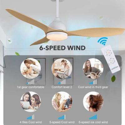 Cina Moderno design 48 pollici sala da soggiorno interno a controllo remoto Led soffitto ventilatore con luce in vendita