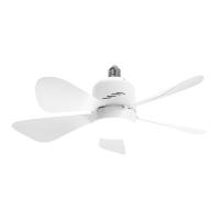 China Fan Light Dimmable Kitchen E26 E27 Bulb 5 Blades Socket Fan Remote Control Ceiling Fan for sale