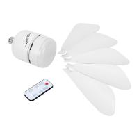 China Fan Light Dimmable Kitchen E26 E27 Bulb 5 Blades Socket Fan Remote Control Ceiling Fan for sale