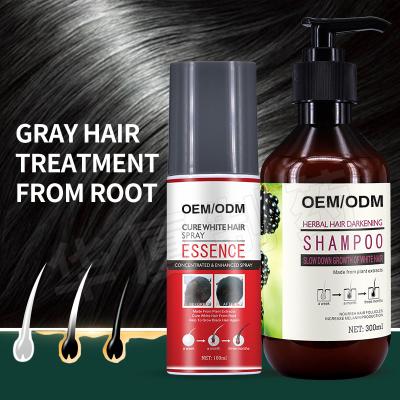 China Anti tratamento preto médico do cabelo de Grey Hair Shampoo For White da raiz 300ml à venda
