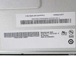 Cina G156HAN01.0 16.2M 15.6 Pollici 40 Pins Simmetria TFT Pannello LCD 89/89/89/89 in vendita