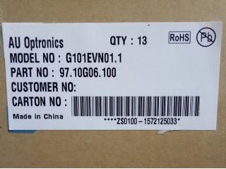 Cina 1280*800 a 10,1 pollici TFT LCD G101EVN01.1 con la direzione di vista di simmetria ha progettato per l'industriale in vendita