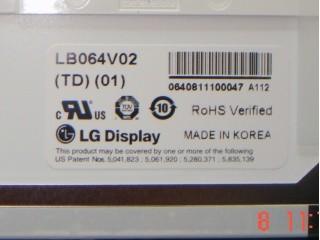 LB064V02-TD01 6.4 inch 640×480 250 cd/m² Viewing Angle 65/65/50/60 TFT-LCD, LCM