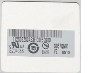 Cina G057QN01 V2 AUO	Ore A 5,7 POLLICI del ≥ 50K di vita, con il driver del LED, parte superiore I/F, 180° inverso, 6/8 di bit, metallina in vendita