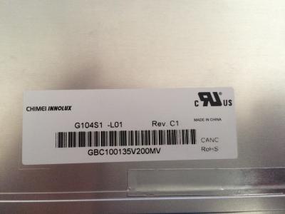 Cina G104S1-L01 INNOLUX 10,4» 800 (RGB) ESPOSIZIONE LCD di INDUSTRIALE del ² di ×600 400 cd/m in vendita