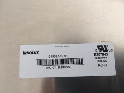 Cina G156BGE-L03 Innolux 15,6» 1366 (RGB) ESPOSIZIONI LCD di INDUSTRIALE del ² di ×768 500 cd/m in vendita