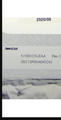 Cina N156HCN-EAA Innolux 15,6» 1920 (RGB) ESPOSIZIONI LCD di INDUSTRIALE del ² di ×1080 250 cd/m in vendita