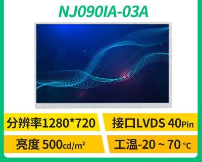 Cina NJ090IA-03A ESPOSIZIONE LCD di INDUSTRIALE del ² di ×720 500 cd/m di Innolux 9,0