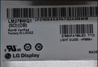 Cina Cd/m di LM270WQ1-SDE3 LG Display 27