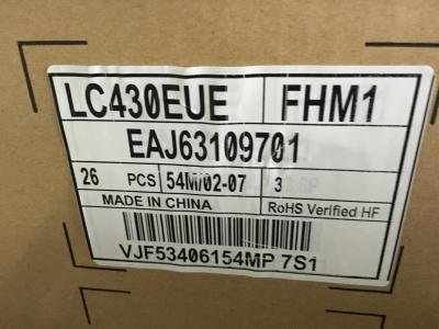 중국 LD430EUE-FHC1 LG 디스플레이 43 " 1920(RGB)×1080 300 cd/m2 산업적 LCD 디스플레이 판매용