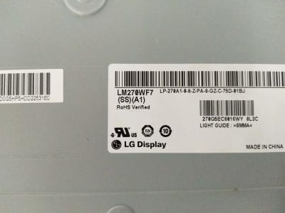 Cina esposizione LM270WF7-SSA1 di 1920×1080 250cd/m2 27.0in 81PPI TFT LCD in vendita