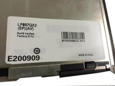 중국 1536×2048 RGB 440cd/m2 산업용 LCD 디스플레이 LP097QX2-SPAV 9.7" 264PPI 판매용